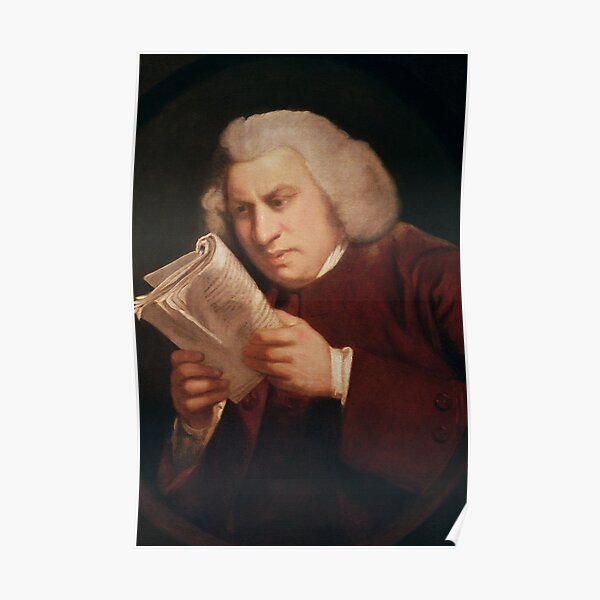 "Samuel Johnson Meme" Poster for Sale by rockindesignswv | Redbubble