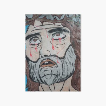"Jesus Christ crying " Art Board Print for Sale by Artsdosulrs | Redbubble