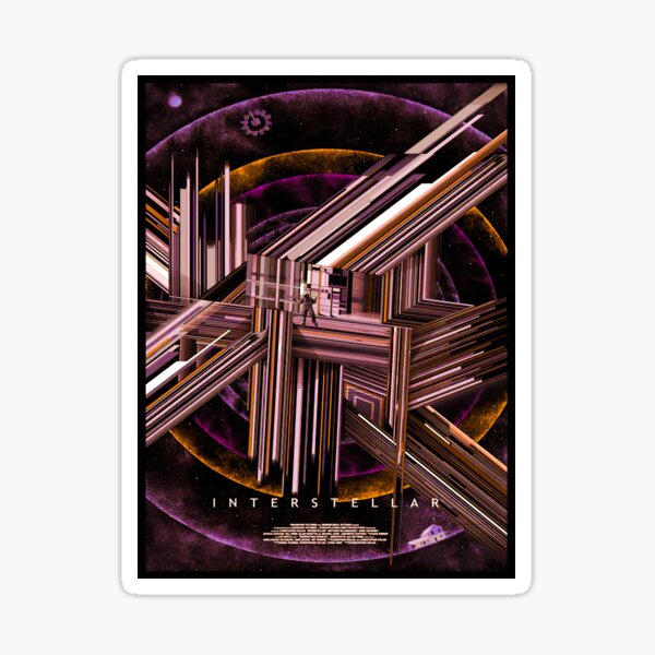 "Interstellar Artwork 3" Sticker for Sale by kasixudesigns | Redbubble