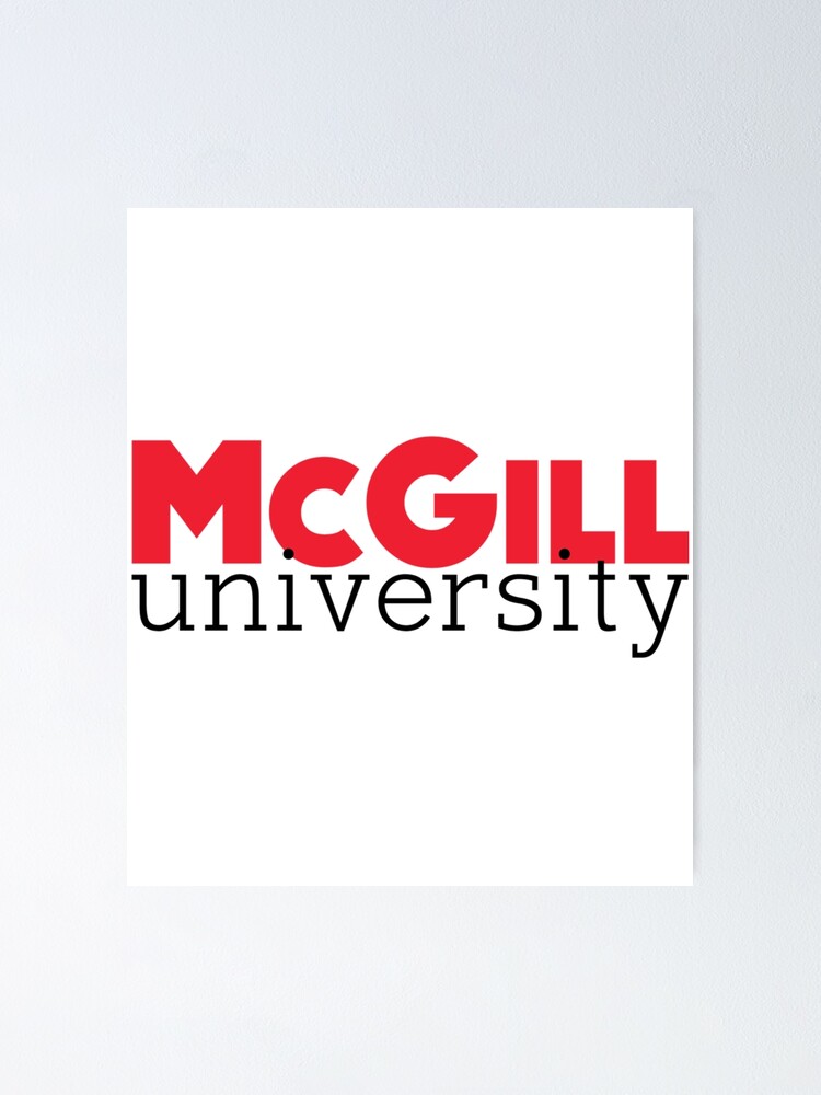 "McGill " Poster for Sale by aueretbaybe | Redbubble