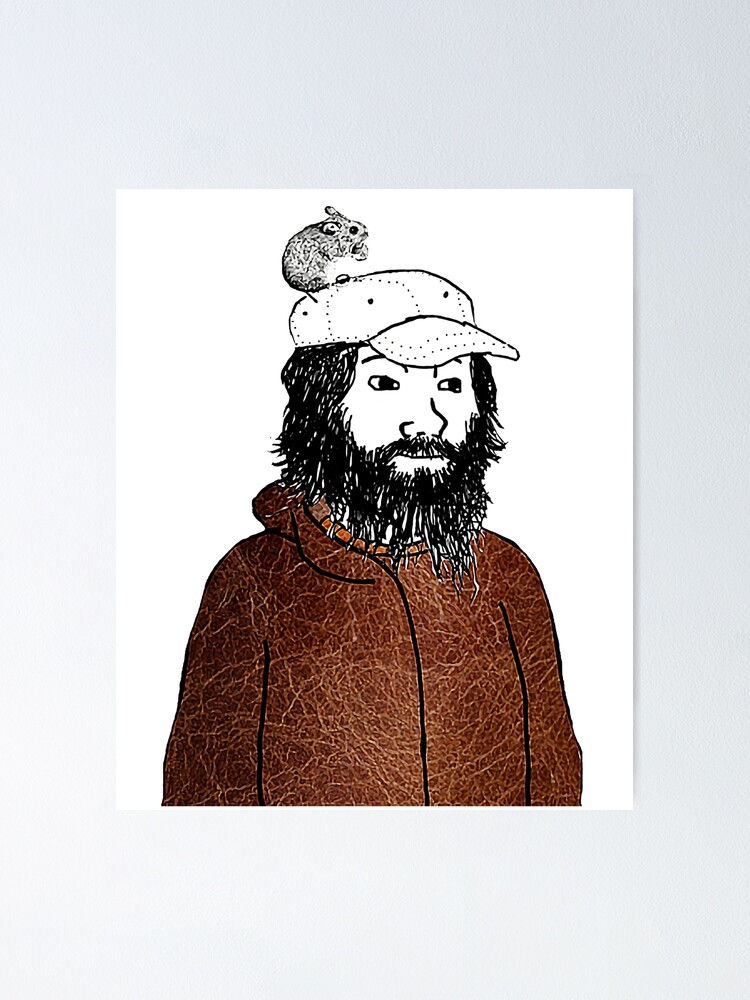 "Forest Anon Mountain Chad Wojak" Poster for Sale by Borg219467 | Redbubble