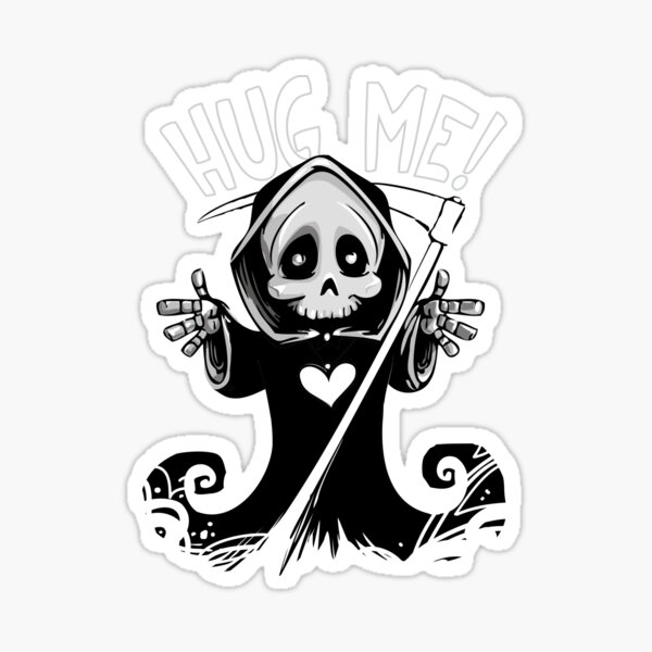"Death sticker" Sticker for Sale by YENIMENDOZA24 | Redbubble