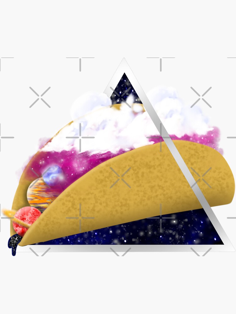 "Space Taco" Sticker by Buntcak3 | Redbubble
