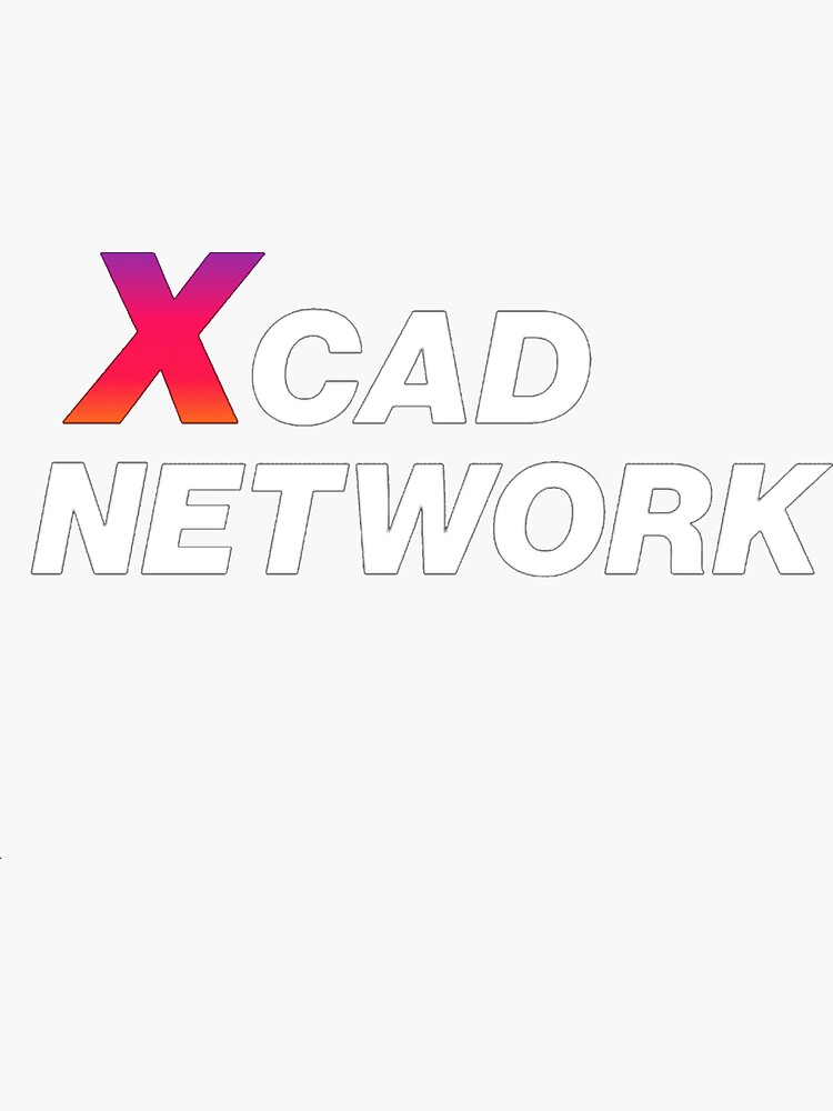 "XCAD Network (XCAD)" Sticker by LiveStores | Redbubble