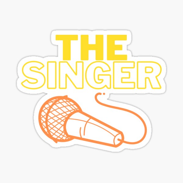 "the singer" Sticker by killuashop | Redbubble