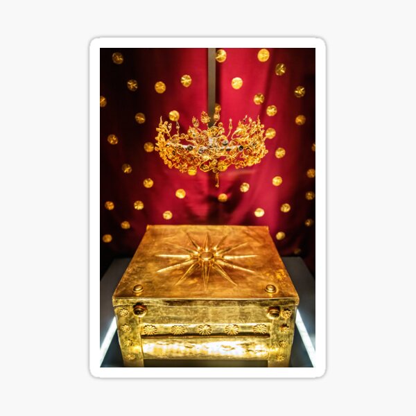 "The golden diadem of ancient princess Meda" Sticker by Cretense72 ...