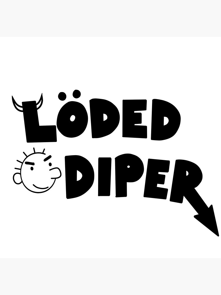 "Loded Diper Diary of a Wimpy Kid" Canvas Print for Sale by princesskarii | Redbubble