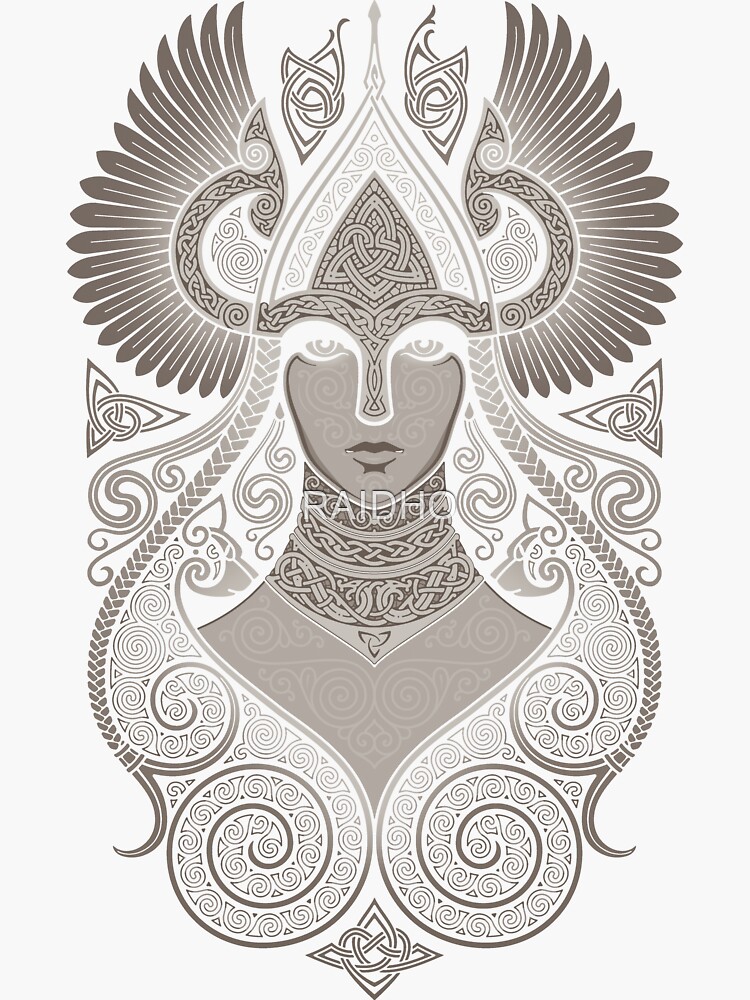 "FREYJA" Sticker for Sale by RAIDHO | Redbubble