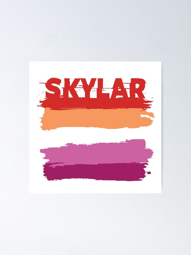 "Skylar lesbian name Rainbow LGBT pride" Poster for Sale by ...