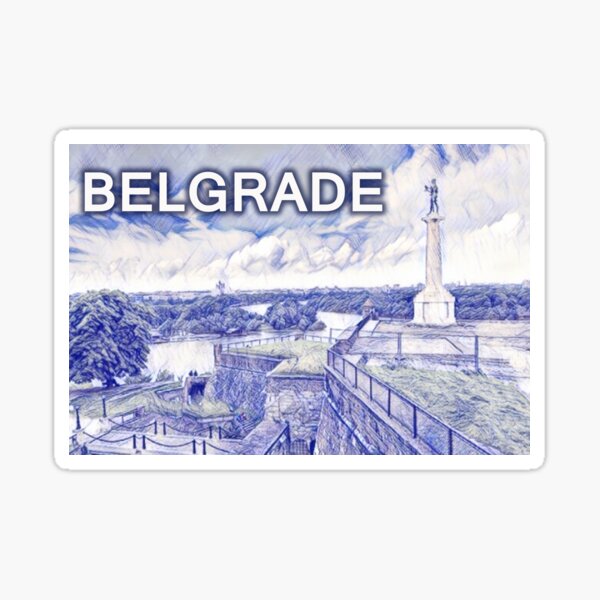 "Belgrade" Sticker for Sale by Tinkily | Redbubble
