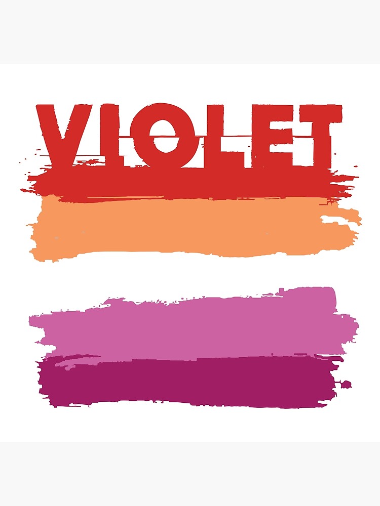 "Violet lesbian name Rainbow LGBT pride" Poster for Sale by ...