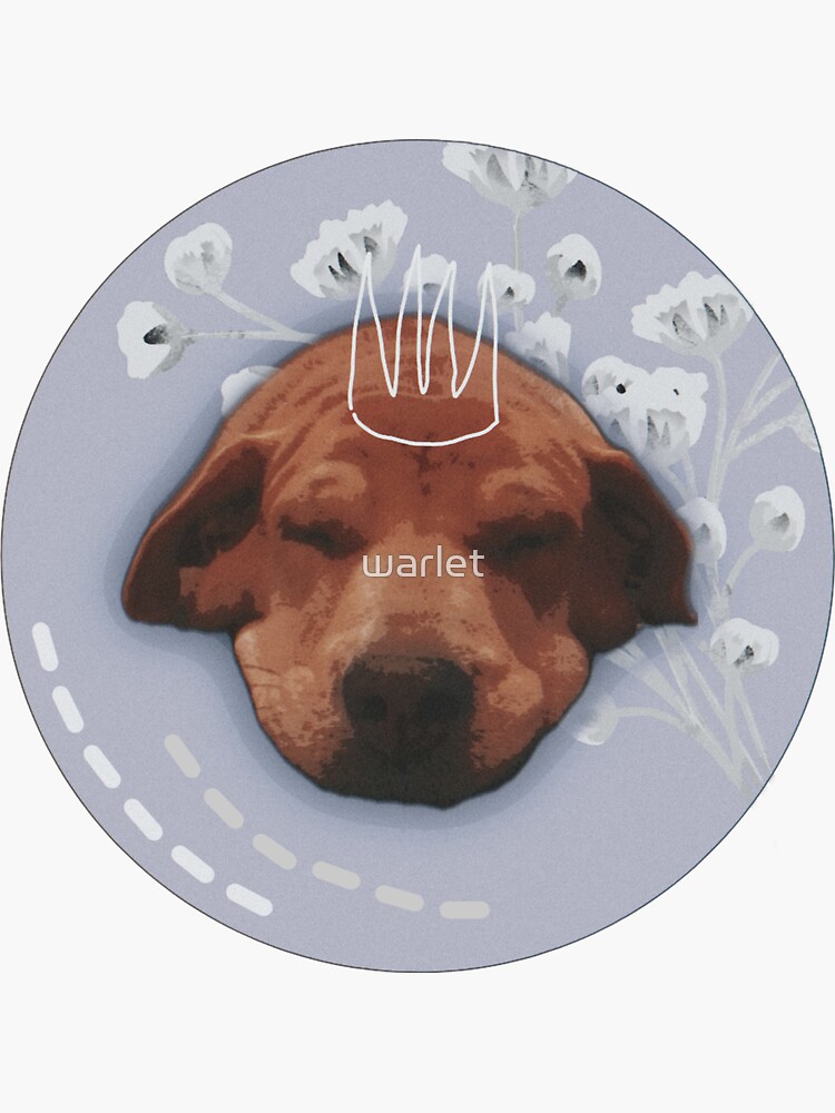 "Princess Dog" Sticker by warlet | Redbubble