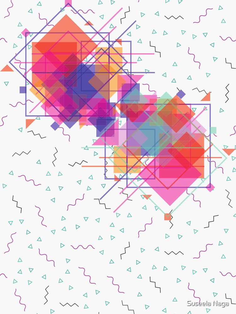 "colourful_splash_geometry" Sticker by mssashankca | Redbubble