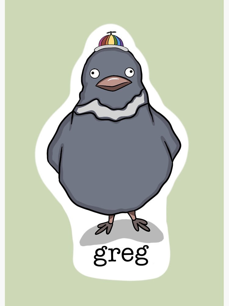"greg the pigeon" Poster for Sale by kylieg2702 | Redbubble