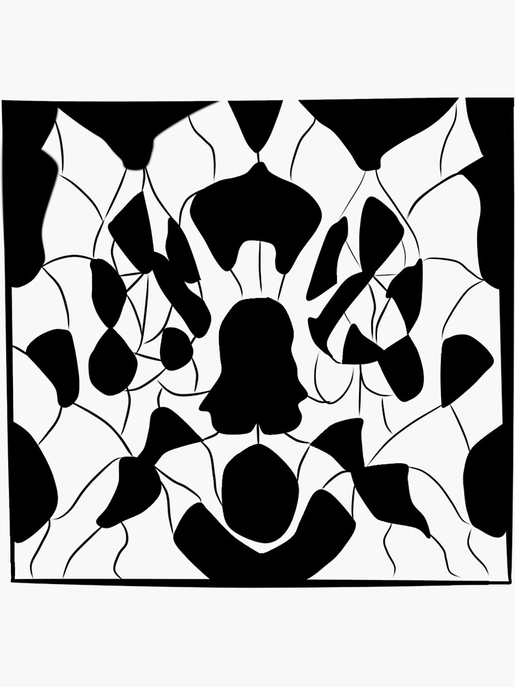 "Distorted Silence" Sticker for Sale by Lover-of-Worlds | Redbubble