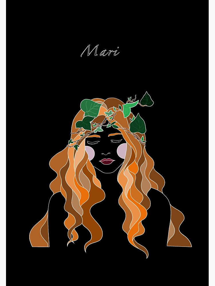 "Mari" Sticker by SheilaPinto | Redbubble