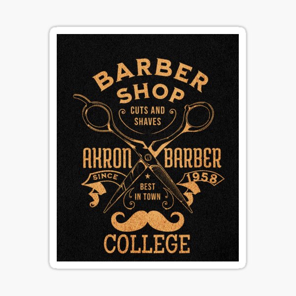 "barber shop" Sticker by roddinglestore1 | Redbubble