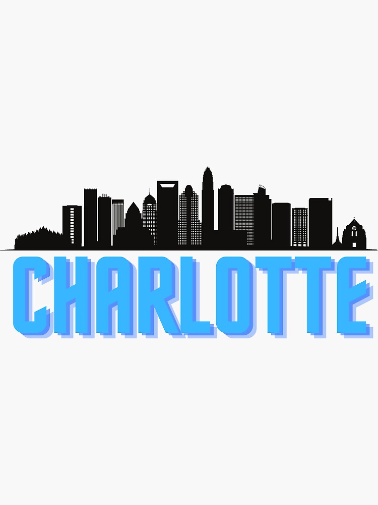 "Charlotte, NC Design" Sticker by jwaldo | Redbubble