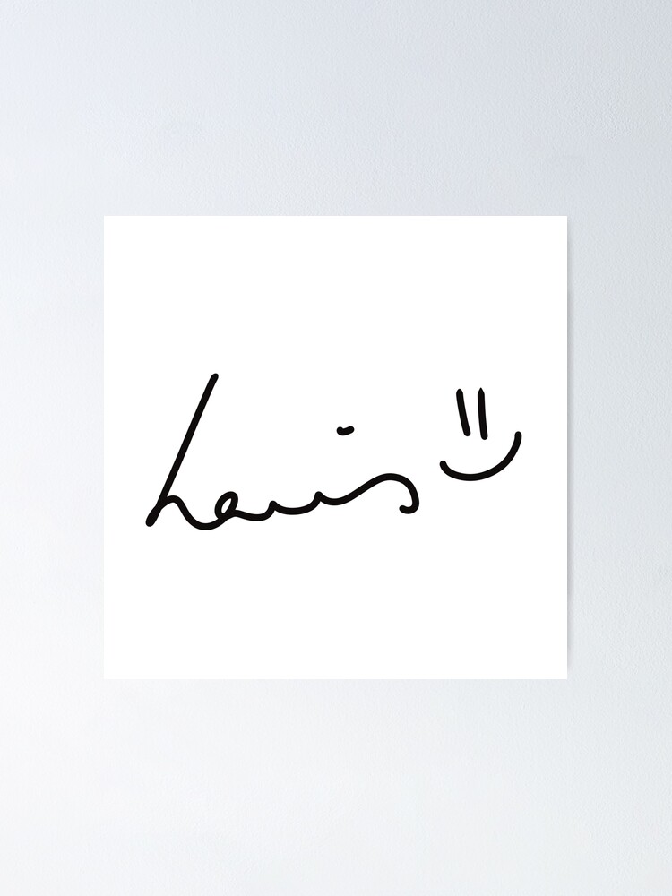 Louis Tomlinson Transparent Signature