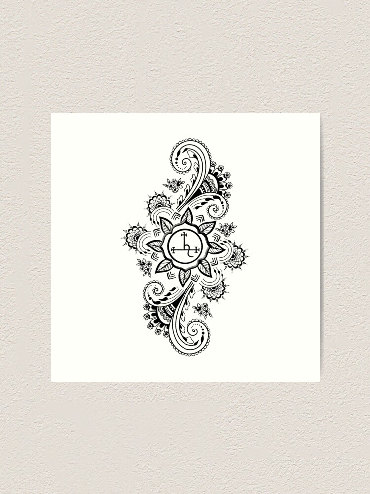 "Lilith Sigil Root Chakra Mandala, Occult Lilith Mandala art ...