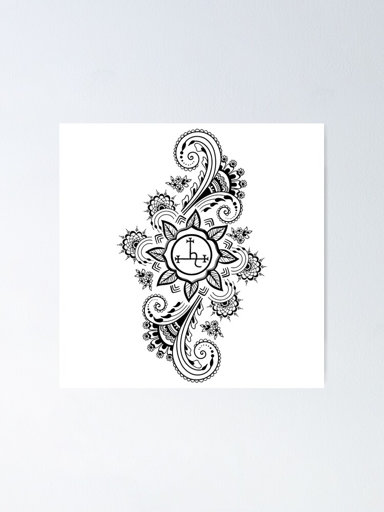 "Lilith Sigil Root Chakra Mandala, Occult Lilith Mandala art ...