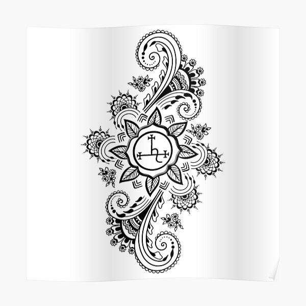 "Lilith Sigil Root Chakra Mandala, Occult Lilith Mandala art ...