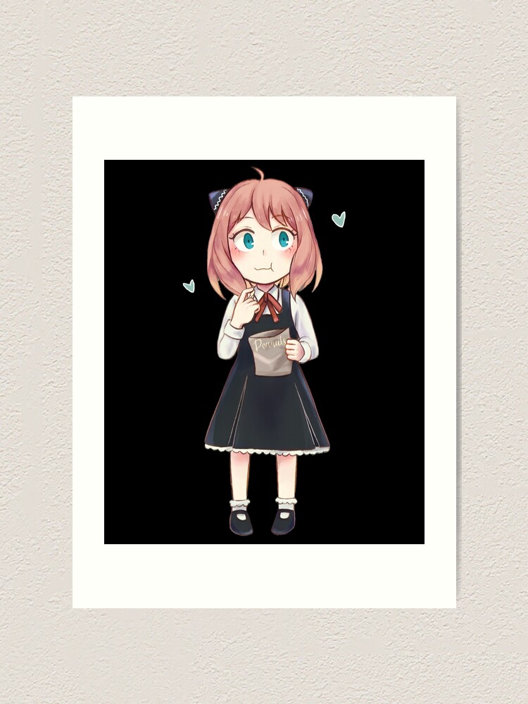 "Spy X Family Anya Gets The Peanuts" Art Print by IKERAS | Redbubble
