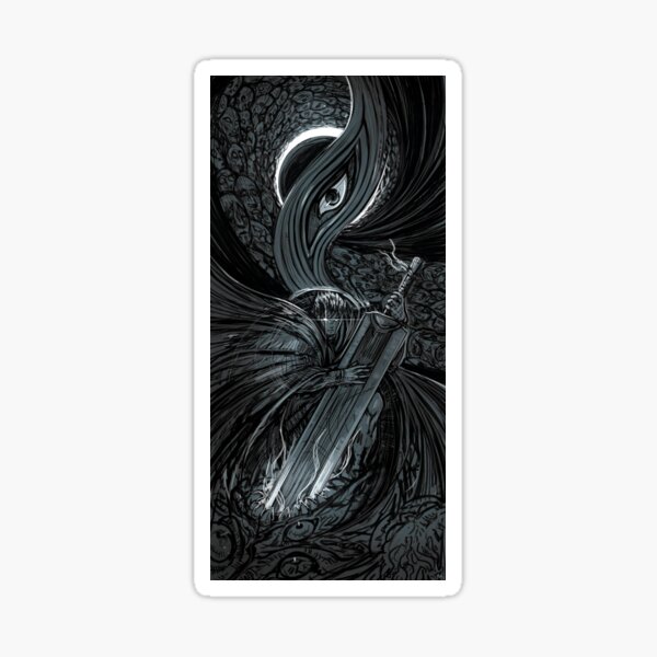 "Man with a Big Sword from Anime " Sticker for Sale by animead | Redbubble