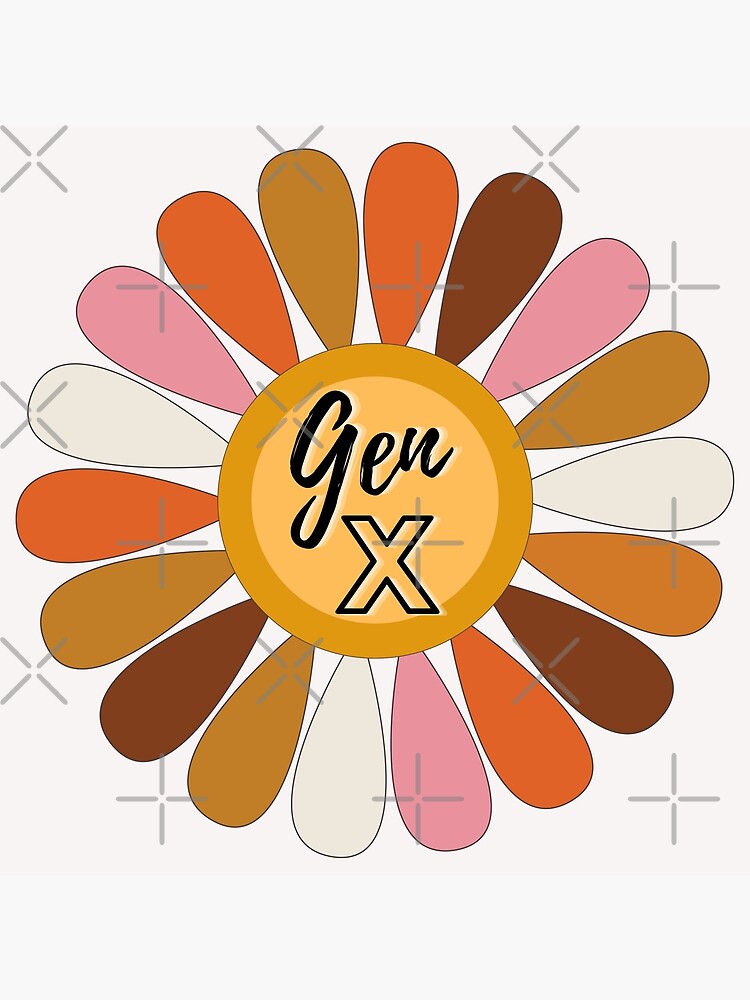"Generation X 60s 70s Retro Flower Power" Poster by GenXcentric | Redbubble