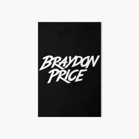 "Braydon Price Merch Braydon Price White Logo" Art Board Print by ...