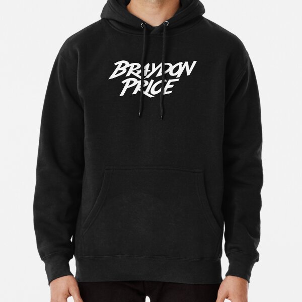 "Braydon Price Merch Braydon Price White Logo" Pullover Hoodie by ...