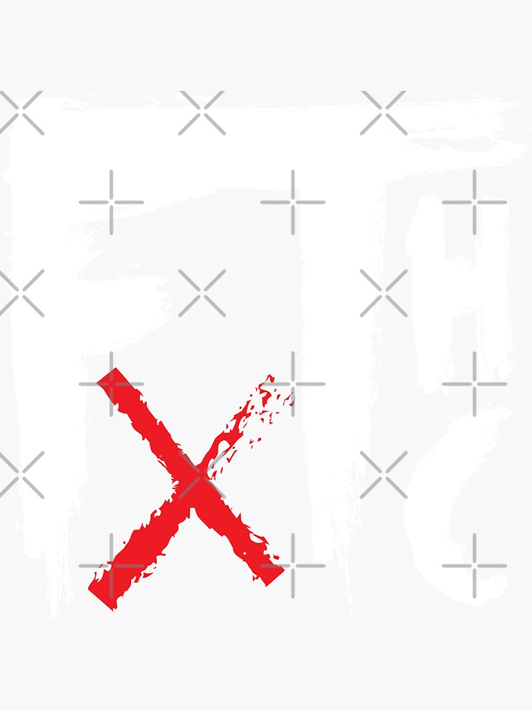 "Frank Turner Merch FTHC" Sticker by MorinoMiya | Redbubble