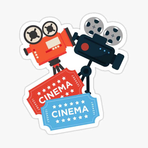 "CINEMA CAMERA FILM" Sticker by KAYKAY0 | Redbubble