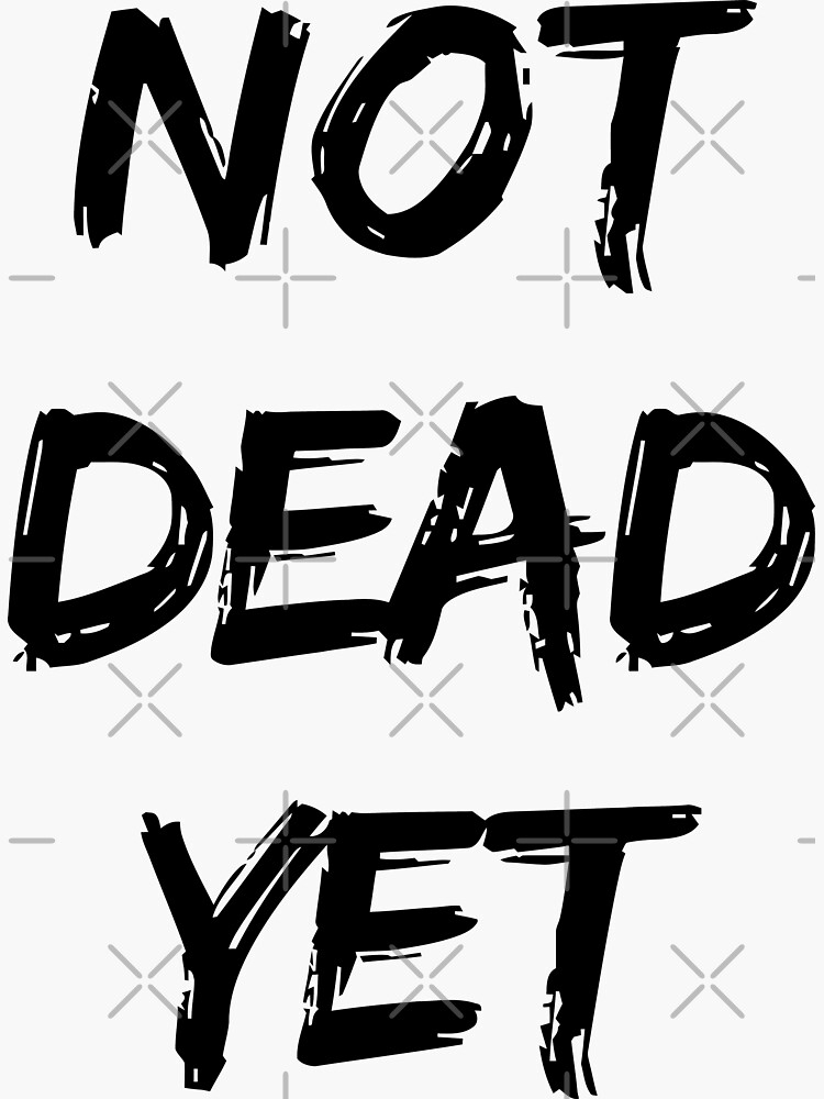 "Frank Turner Merch Not Dead Yet" Sticker for Sale by MorinoMiya ...
