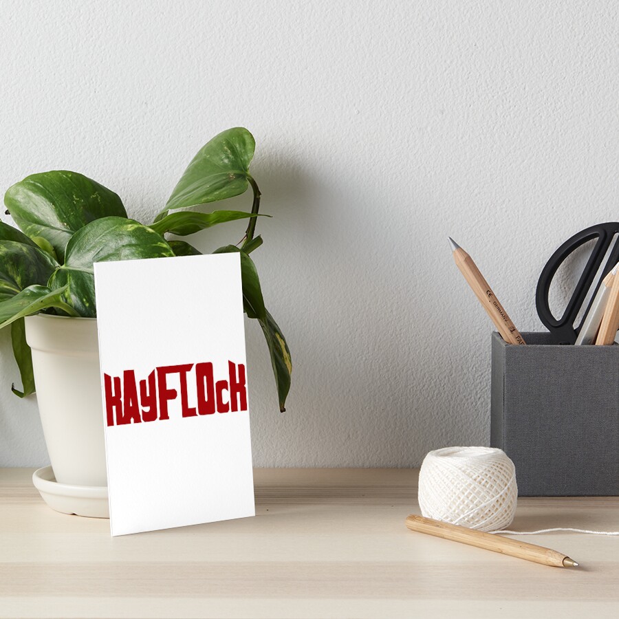 "Kay Flock Merch Kay Flock Red Logo" Art Board Print by MorinoMiya ...