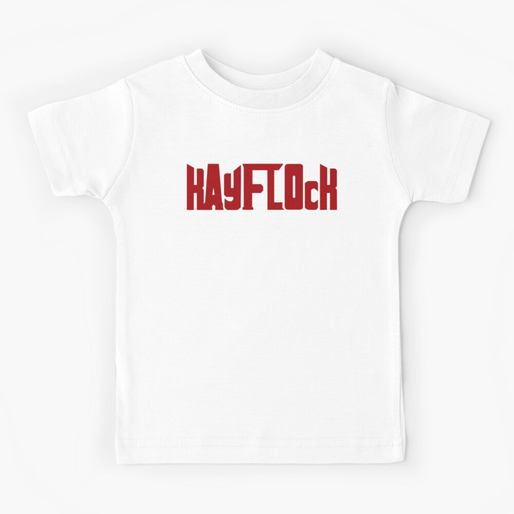"Kay Flock Merch Kay Flock Red Logo" Kids T-Shirt by MorinoMiya | Redbubble