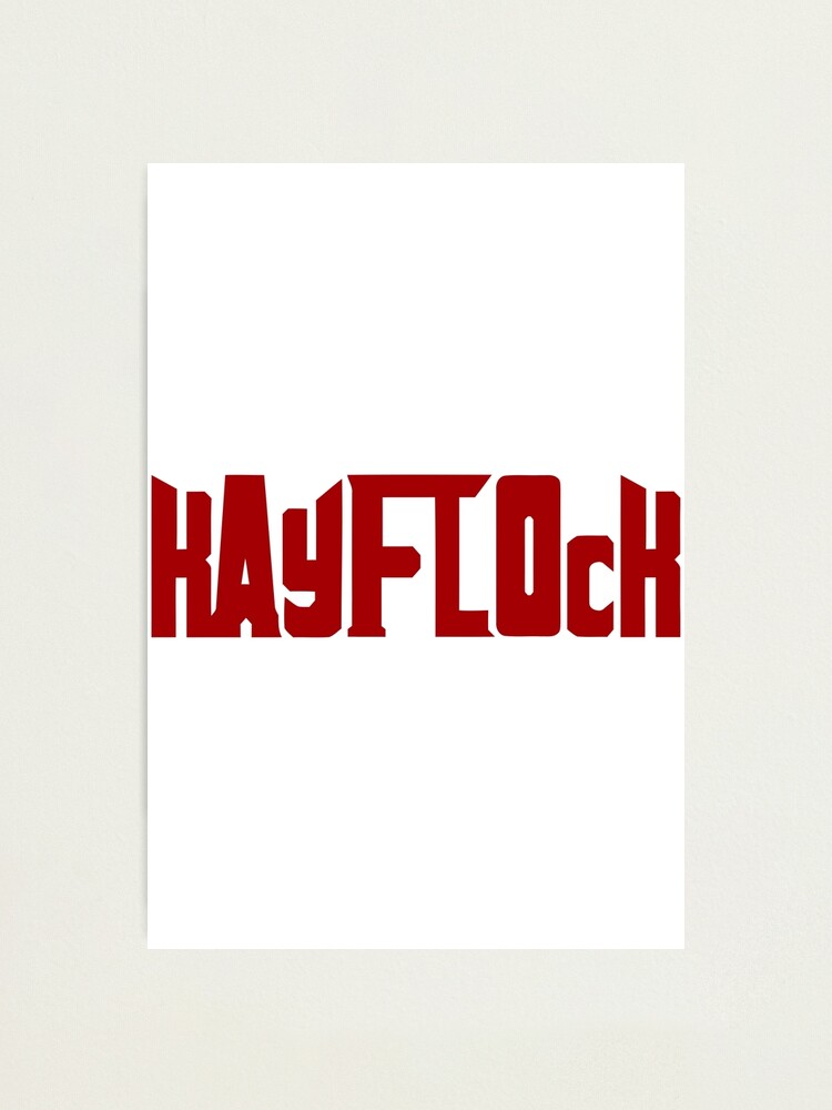 "Kay Flock Merch Kay Flock Red Logo" Photographic Print for Sale by ...