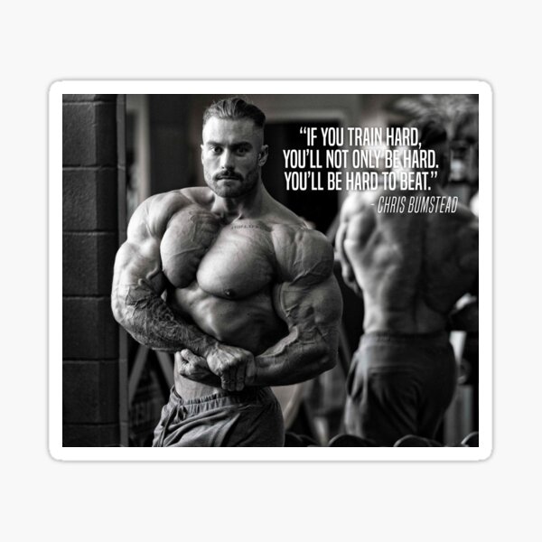 "CHRIS BUMSTEAD / CBUM - BODYBUILDING - MOTIVATION" Sticker by PIKKS ...
