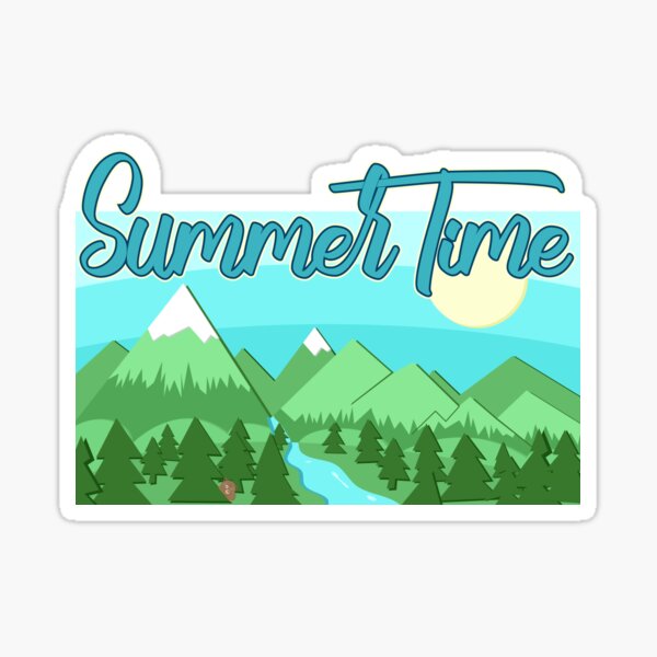 "Summer Time" Sticker by pierrezuber | Redbubble