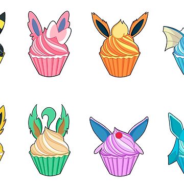 "Evolution Cupcake" Sticker by KuroninaStudio | Redbubble