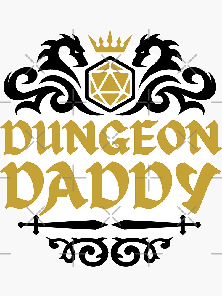 "DND DAD, DUNGEON DADDY, Dnd fathers day, D&D dad" Sticker by ...