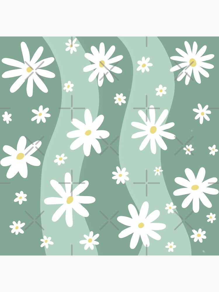 "Daisy floral pattern (colour palette, color palete)" Poster for Sale ...