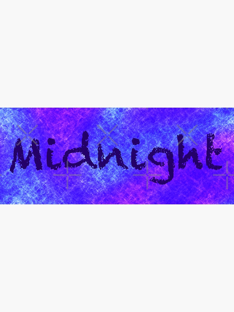 "Midnight sign" Sticker by MarlundArt | Redbubble
