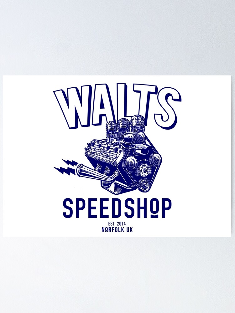 "Vintage Flathead" Poster for Sale by walts-speedshop | Redbubble