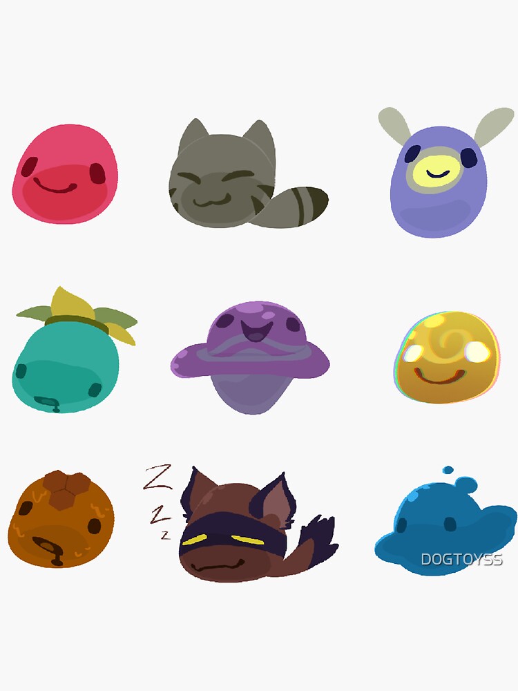 "Mini slime rancher sticker page" Sticker for Sale by D0GT0YSS | Redbubble