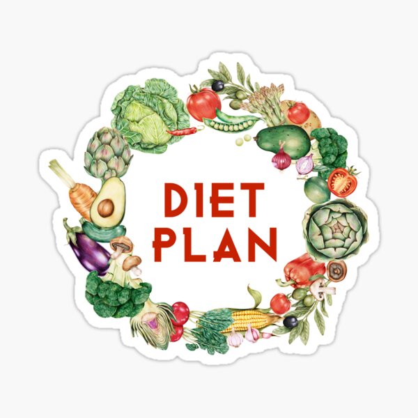 "HEALTHY DIET PLAN! Balanced diet!" Sticker by JKARLUS | Redbubble
