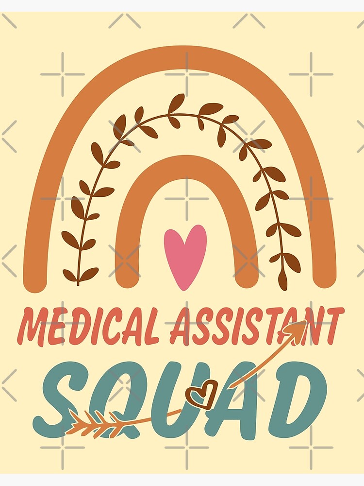 "Medical Assistant Squad Rainbow Quote Gift Idea For Men and Womens ...