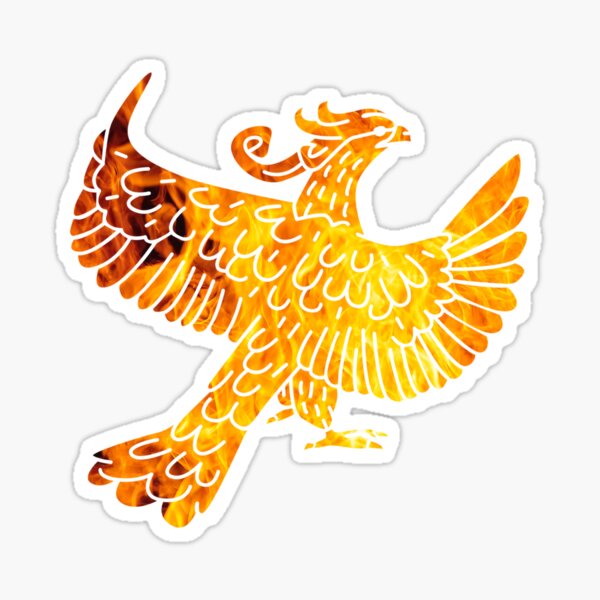 "Phoenix Bird" Sticker by Mytherialist | Redbubble