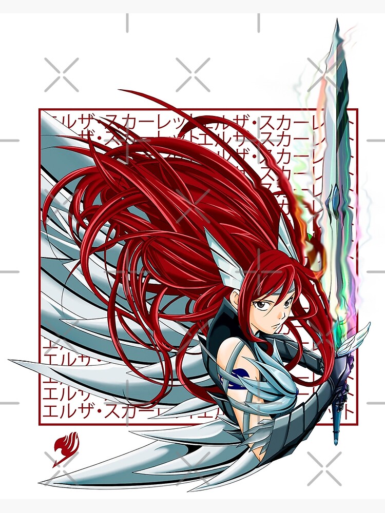 "Erza Scarlet / Titania Fairy Tail Girls " Poster for Sale by ...