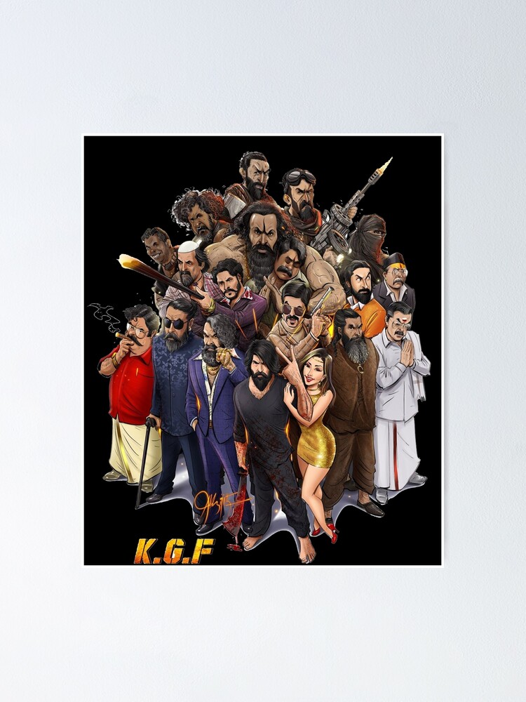 "Kgf" Poster for Sale by MR-ABM | Redbubble